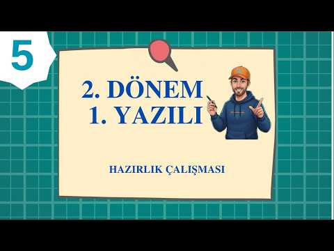 2025-2026 5. Sınıf Matematik 2. Dönem 1. Yazılı Çalışması