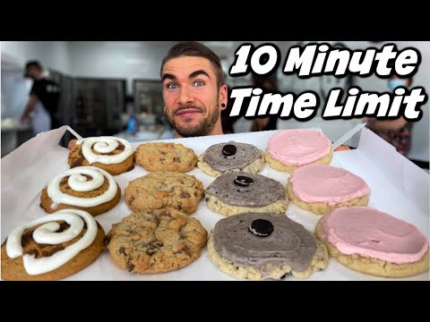 INSANE COOKIE FOOD CHALLENGE! ONLY 10 MINUTES? Atlanta Georgia | Man Vs ...