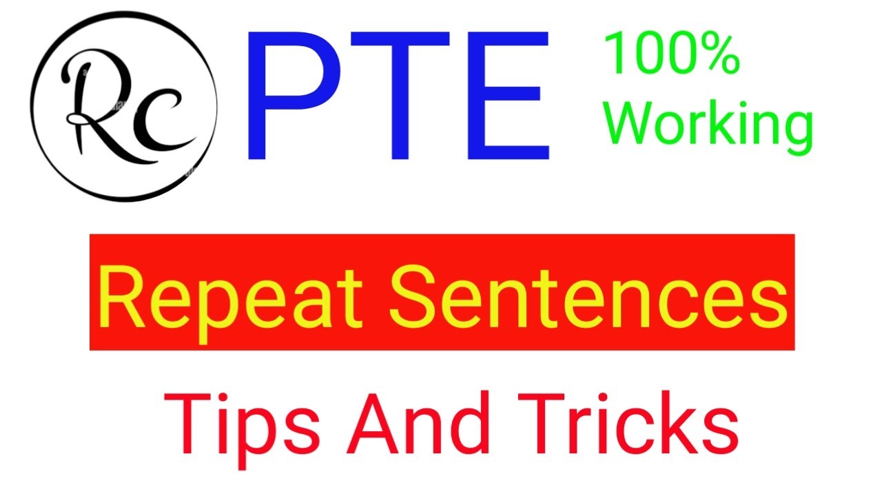 PTE Repeat sentence Tips and Tricks || How to improve speaking Repeat ...