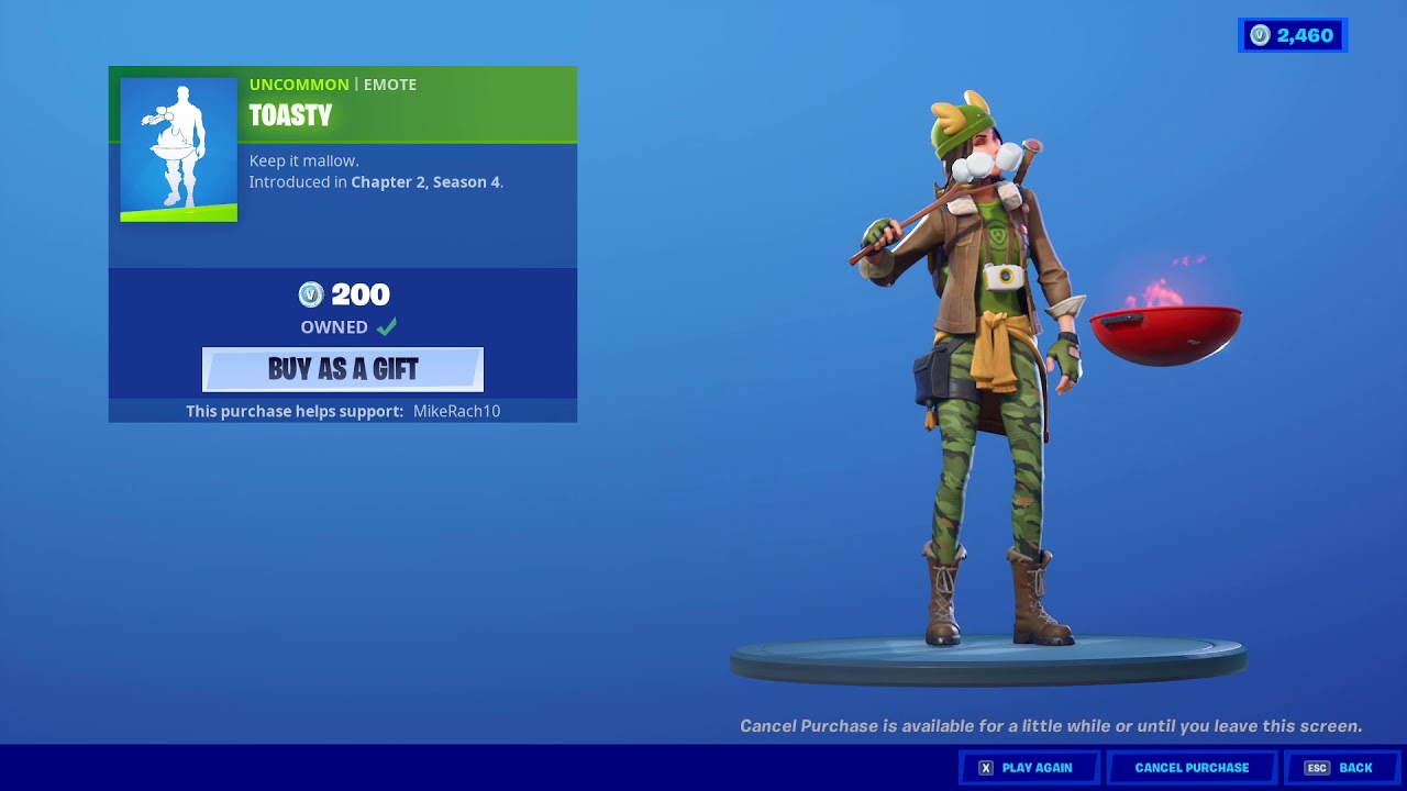 Eating Marshmallows - Fortnite - Emote - YouTube