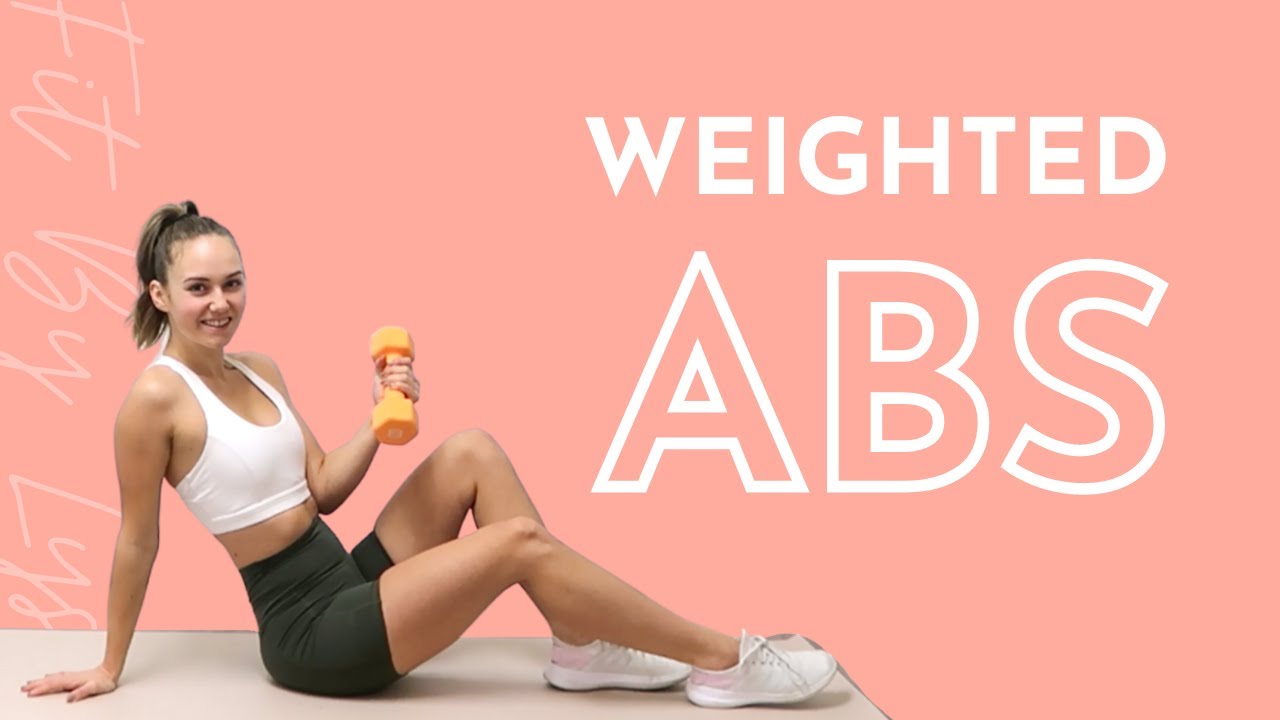 WEIGHTED ABS WORKOUT | 10 MIN - YouTube
