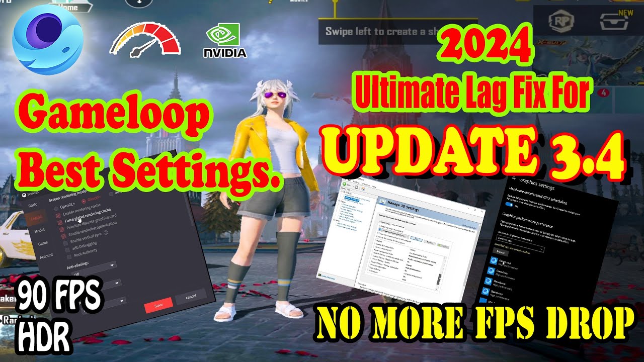 Pubg Mobile Emulater Lag Fix 2024 l 3.4 UPDATE l FPS Drop Fix l Best Settings For Gameloop - YouTube