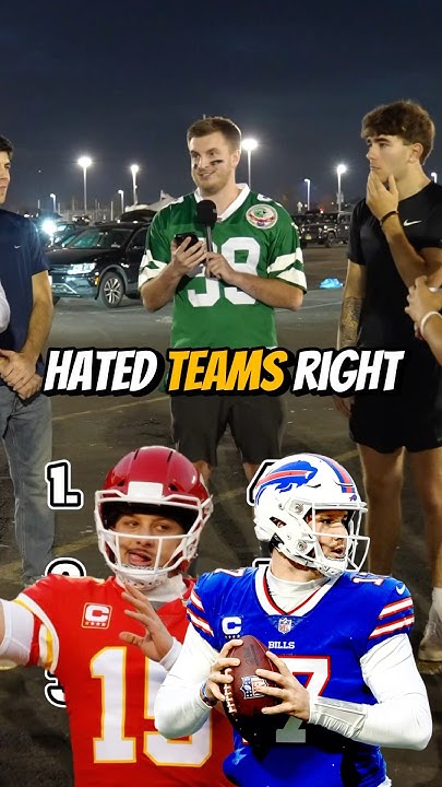 Guessing the Top 5 most hated NFL teams! - YouTube