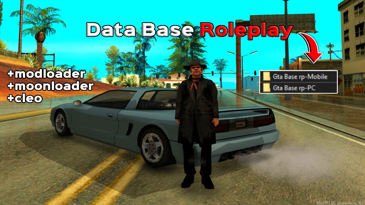 Data base samp com +Modloader +moonloader +cleo para Pc/android - YouTube
