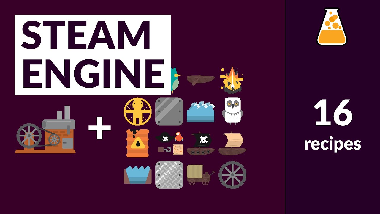 How To Use The STEAM ENGINE In Little Alchemy 2 - YouTube