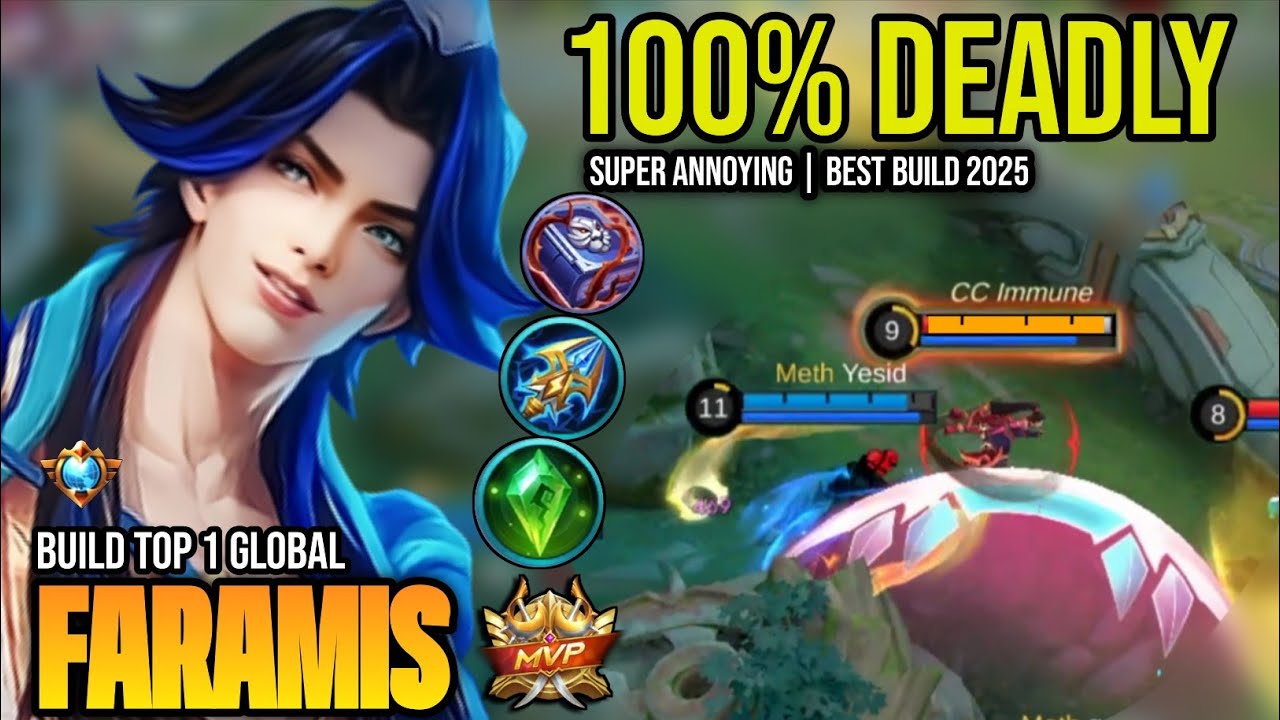 FARAMIS BEST BUILD 2025 | BUILD TOP 1 GLOBAL FARAMIS GAMEPLAY | MOBILE ...