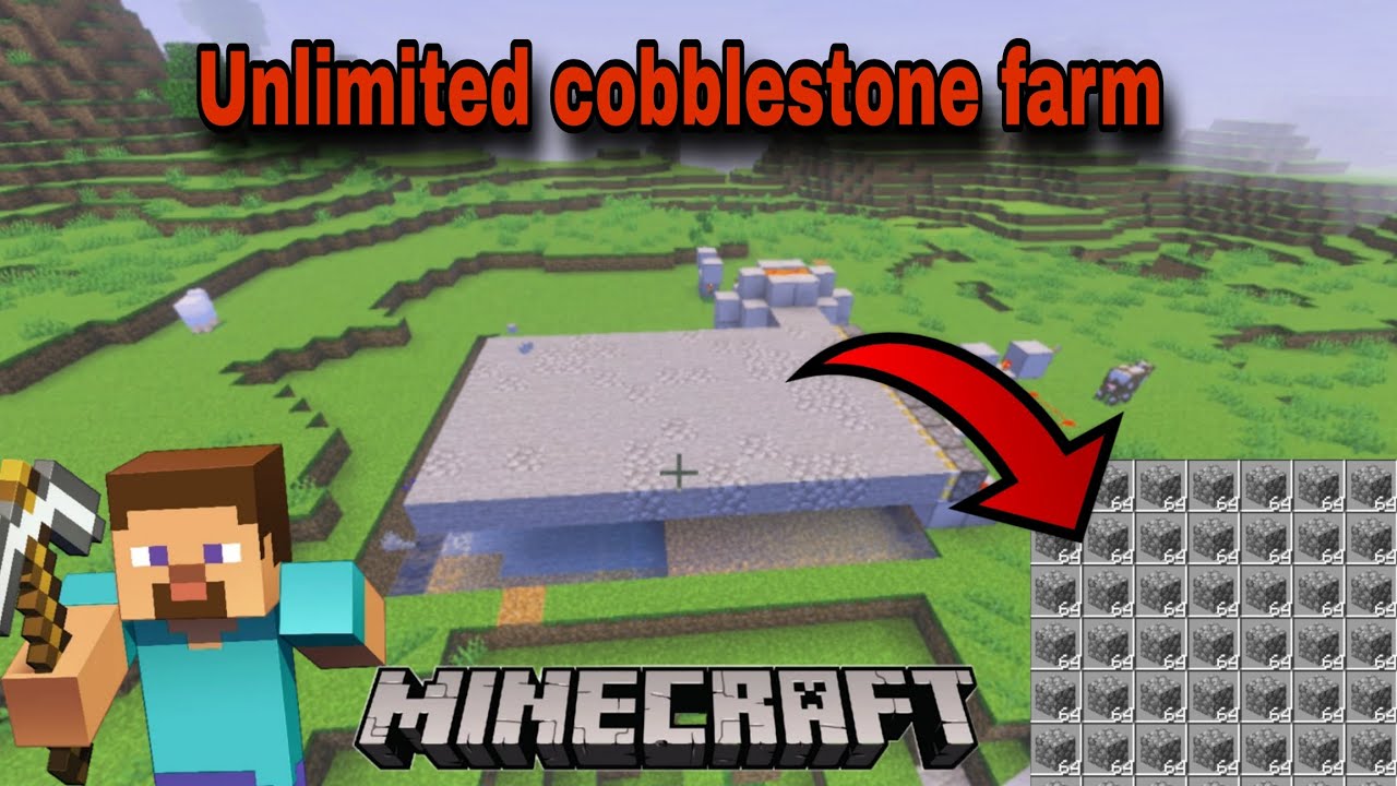 Cobblestone Farm," "Cobblestone Generator," "Infinite Cobblestone ...