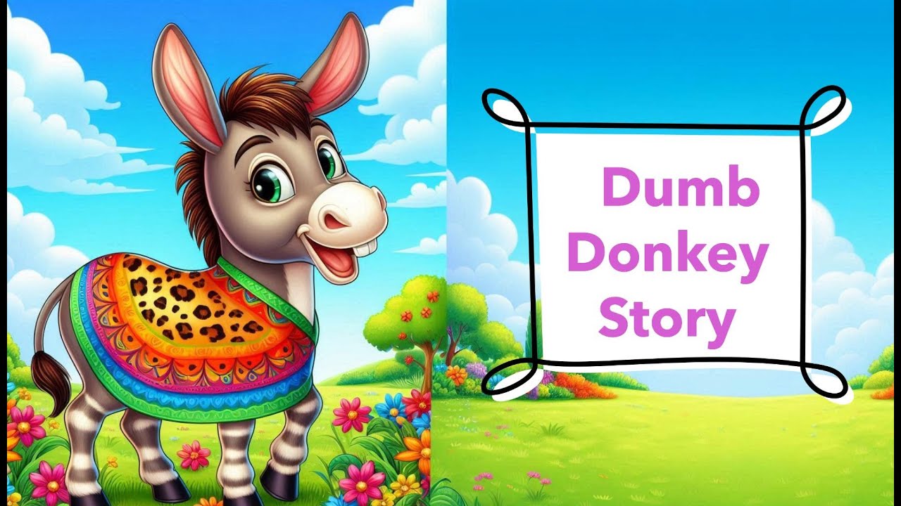 Story of a dumb Donkey | moral stories | bedtime kid story | funny ...