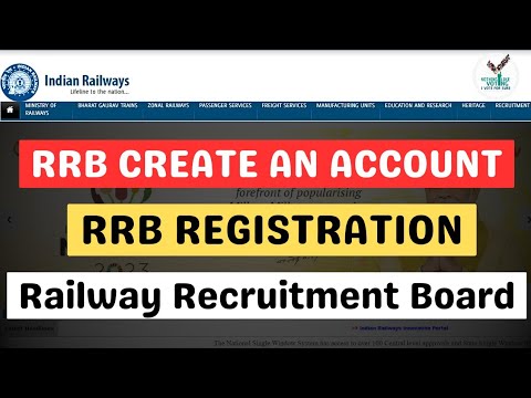 RRB How to Create an Account | Railway Recruitment Board How to Create ...