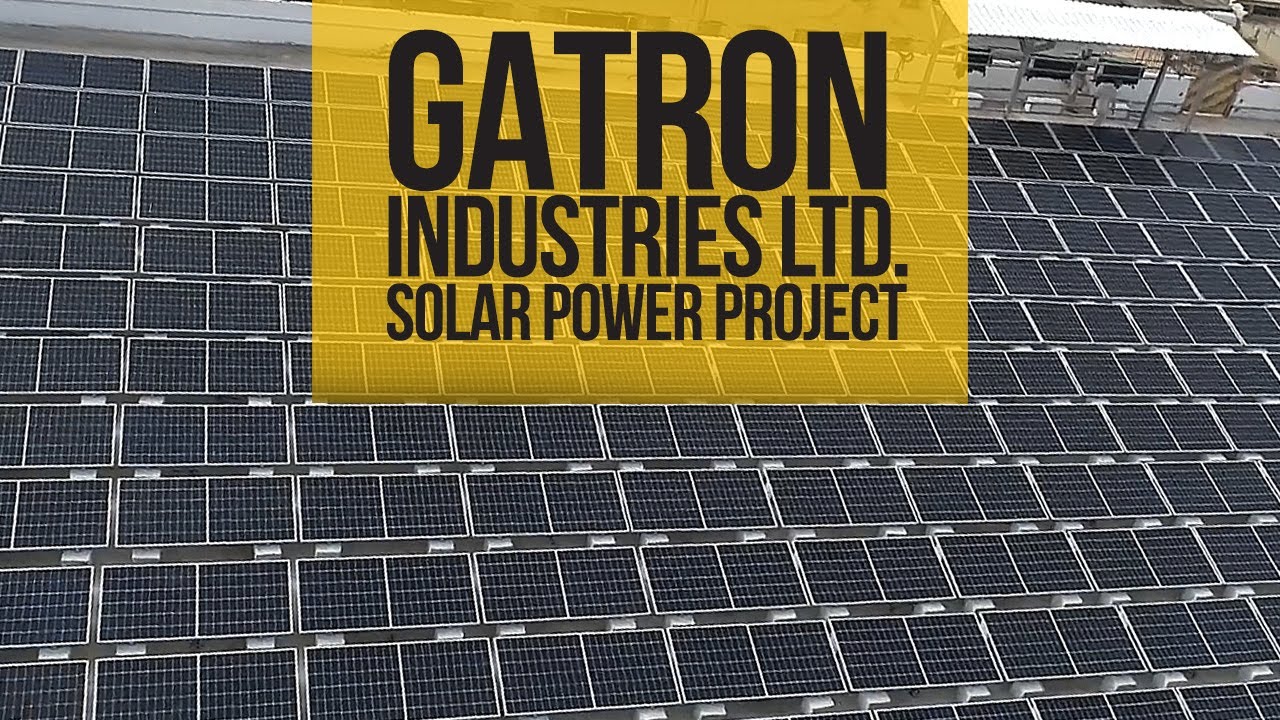 Reon Energy and Gatron Industries Ltd partnered to set up 4 Solar ...
