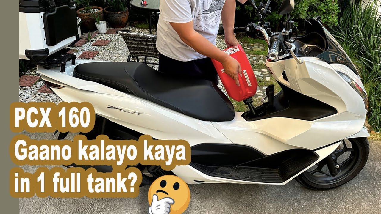 Honda PCX160 Actual Gas Consumption Test. Gaano Kalayo 1 full tank ...