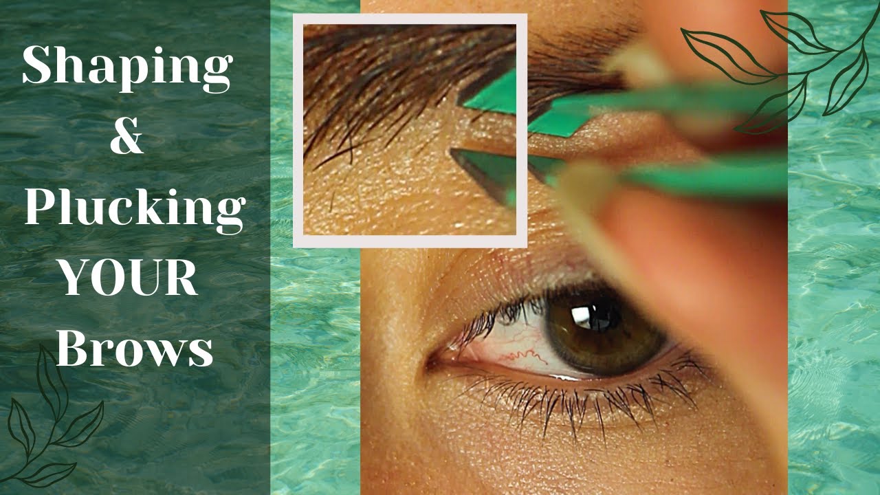 How to shape and pluck YOUR eyebrows - YouTube