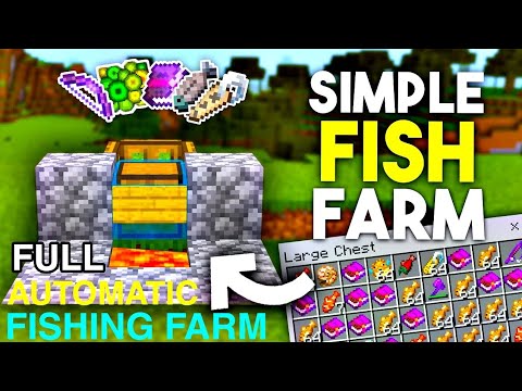Easiest Full Automatic FISH Farm in Minecraft Pocket Edition / Bedrock ...