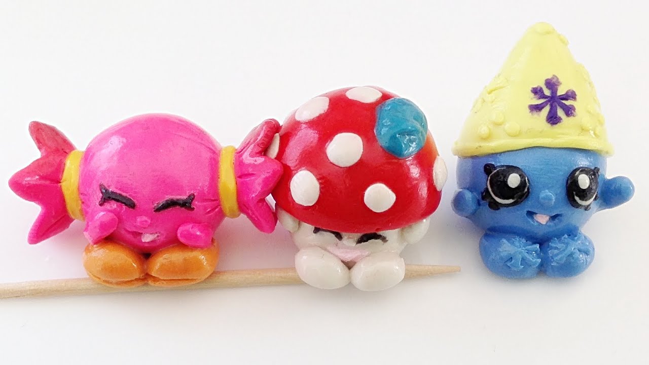 Shopkins DIY Polymer Clay Tutorial: How to make Miss Mushymoo Clay ...