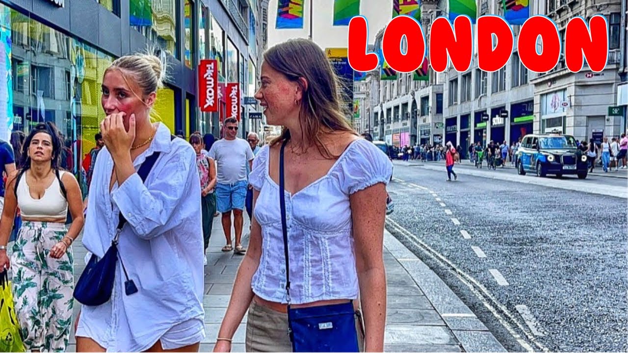 London Walk In Busy Summer Streets 2022 - YouTube