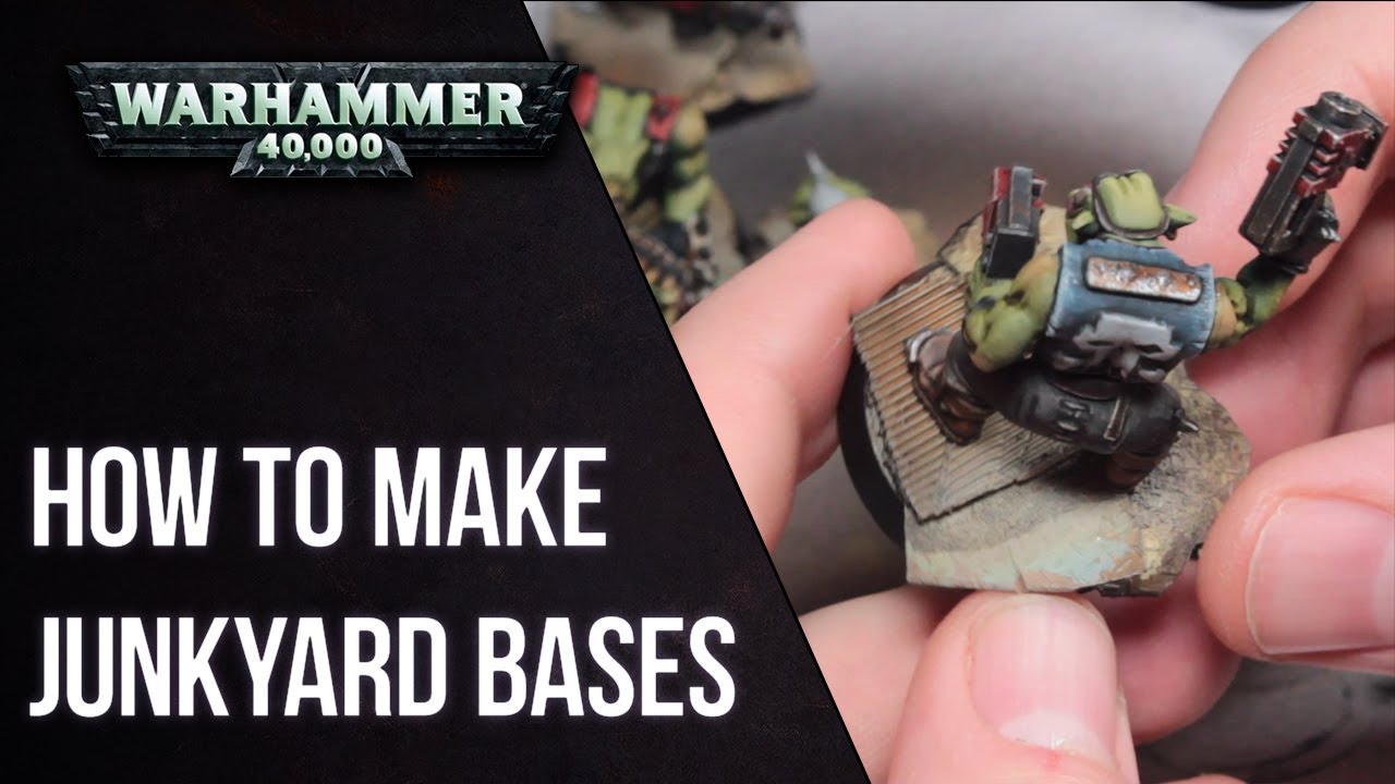 How to make and Paint Junkyard Bases - YouTube