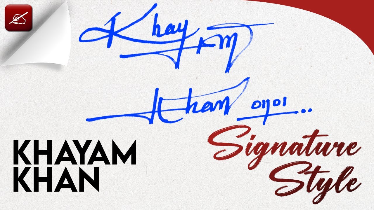 ️ Khayam Khan Name Signature Style Request Done | Creating a Stylish ...