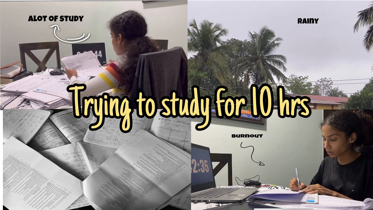 Trying to study for 10 hrs *fail , read almost 1000 pages , burnout 😵‍💫 ...