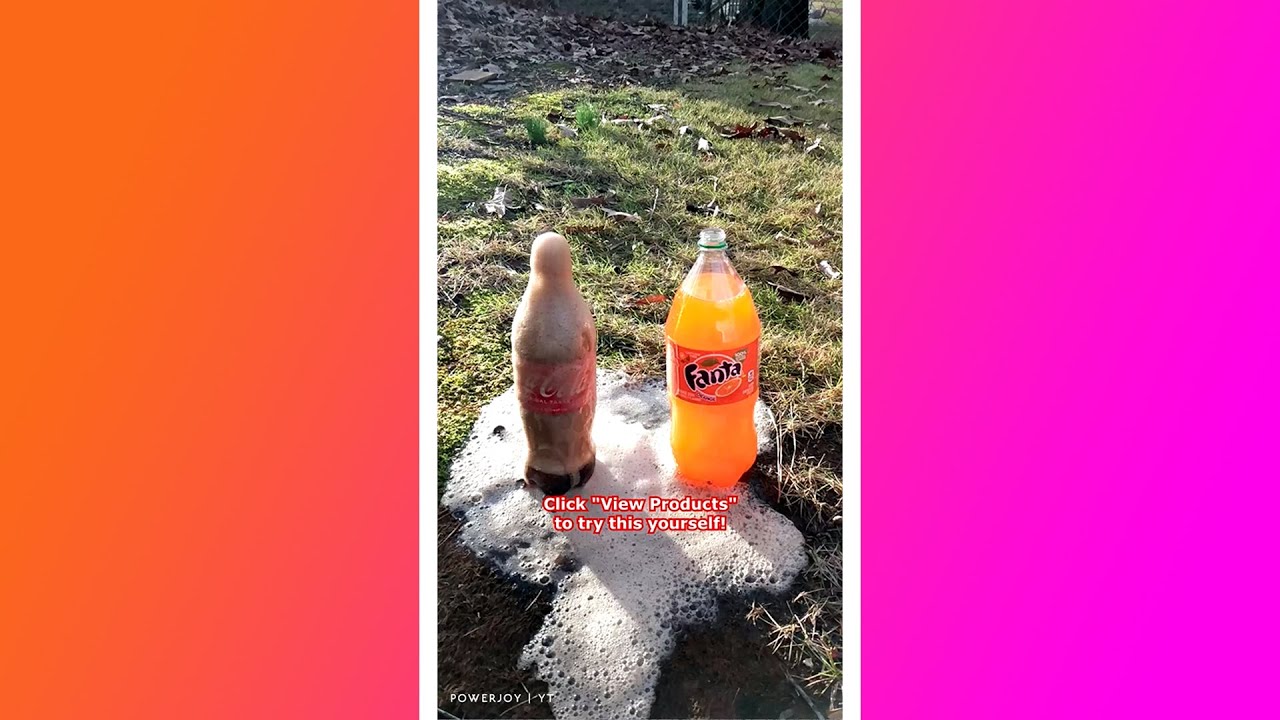 Satisfying Science Experiments (IN REVERSE) Coke, Baking Soda, Mentos ...