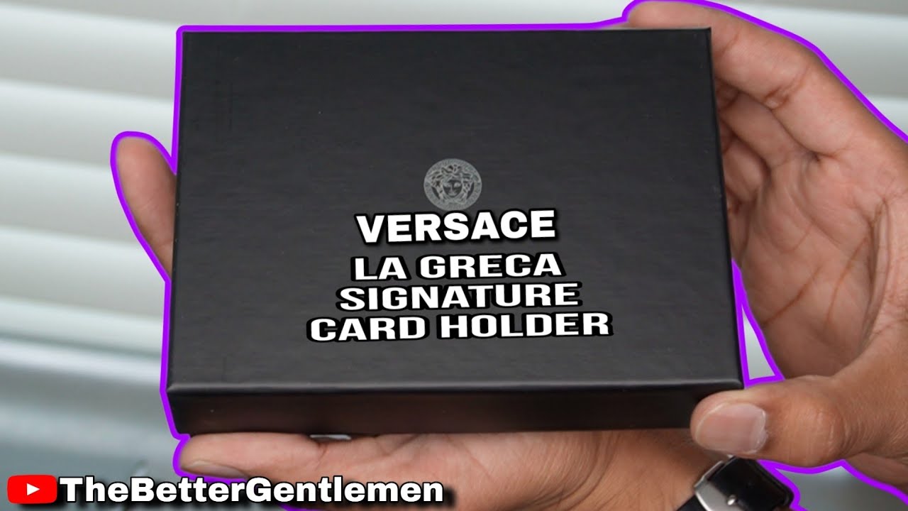 Versace Card Holder Unboxing - YouTube