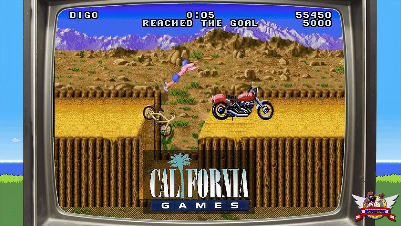 California Games [Genesis/MD] Pegando a Moto no BMX - YouTube