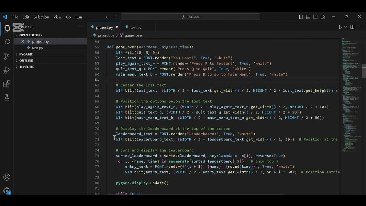 python project - YouTube