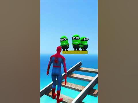 GTA 5 Water Ragdolls Spiderman vs Hulk vs Minions Jumps Fails (Funny ...
