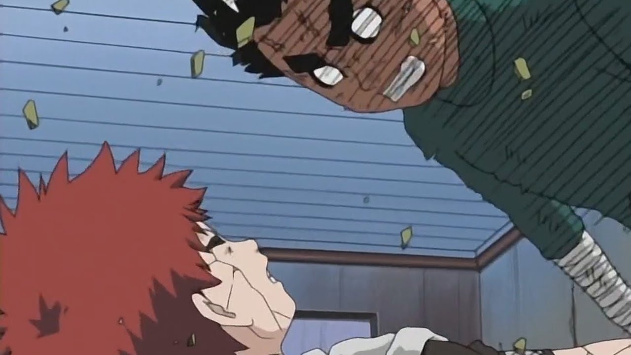 Rock Lee vs Gaara full fight (ENGLISH DUB) - YouTube