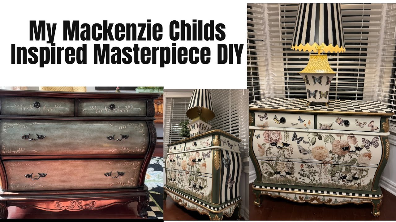 MY Mackenzie Childs Inspired Masterpiece DYI || How to. Paint Mackenzie ...