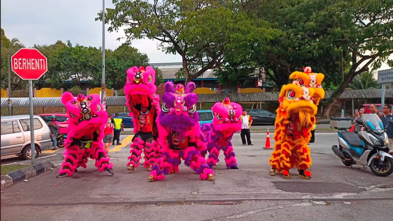 6 Lion Dance with LED Dragon Dance - YouTube