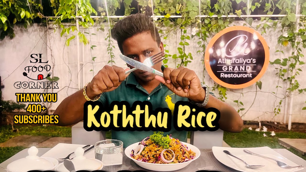 Koththu Rice | Today’s Special | SL FOOD CORNER - YouTube