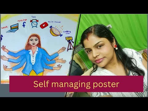 Managing self poster #art#drawing #satisfying#managing #self #selfcare# ...
