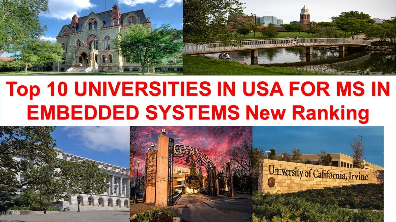 Top 10 UNIVERSITIES IN USA FOR MS IN EMBEDDED SYSTEMS New Ranking - YouTube