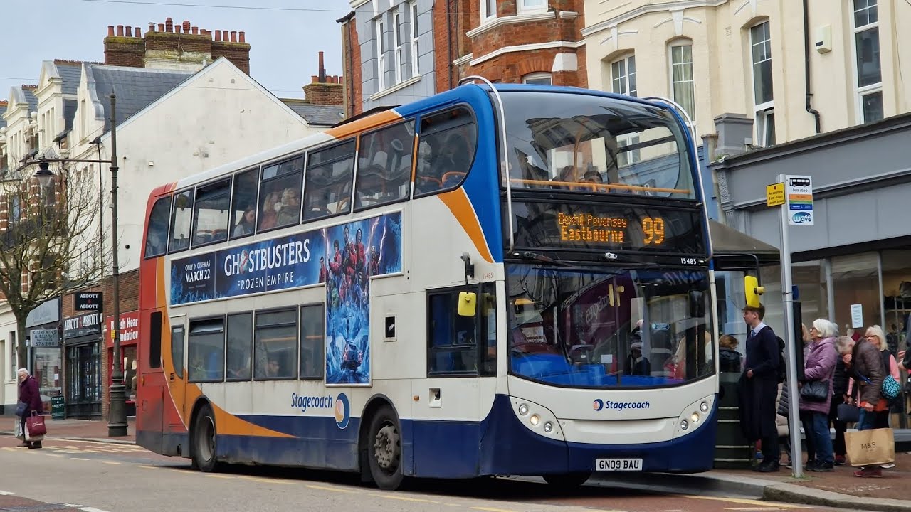 Onboard Stagecoach Bus 15485 - Scania N270UD ADL Enviro400 - Route 99 ...