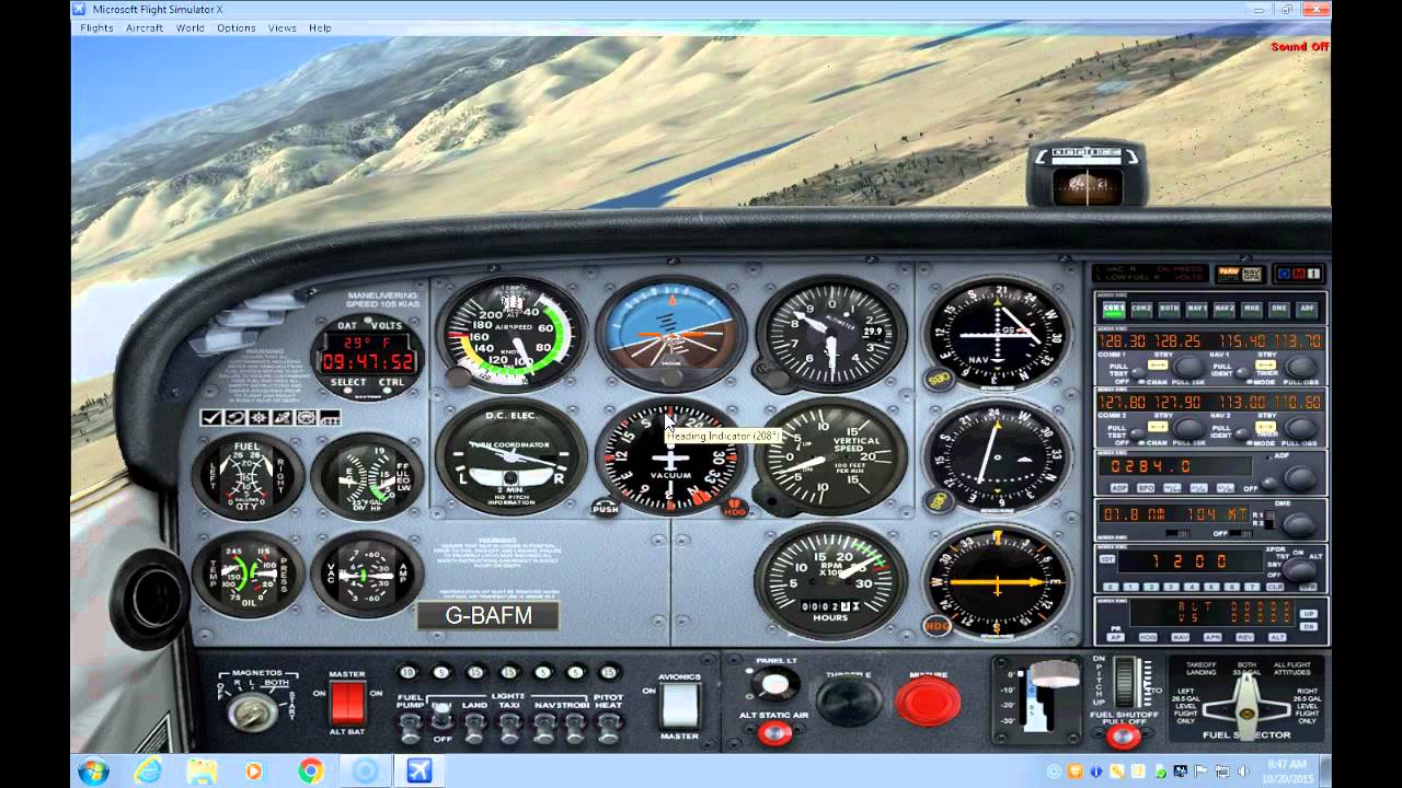 Full Flight using VOR - YouTube