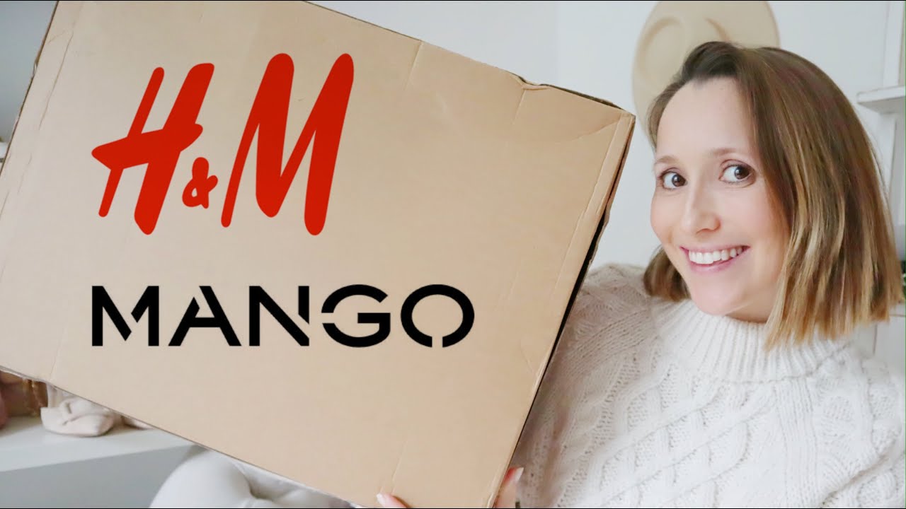 H&M AND MANGO WINTER 2020 NEW IN HAUL AND TRY ON // Sweaters Coats and ...