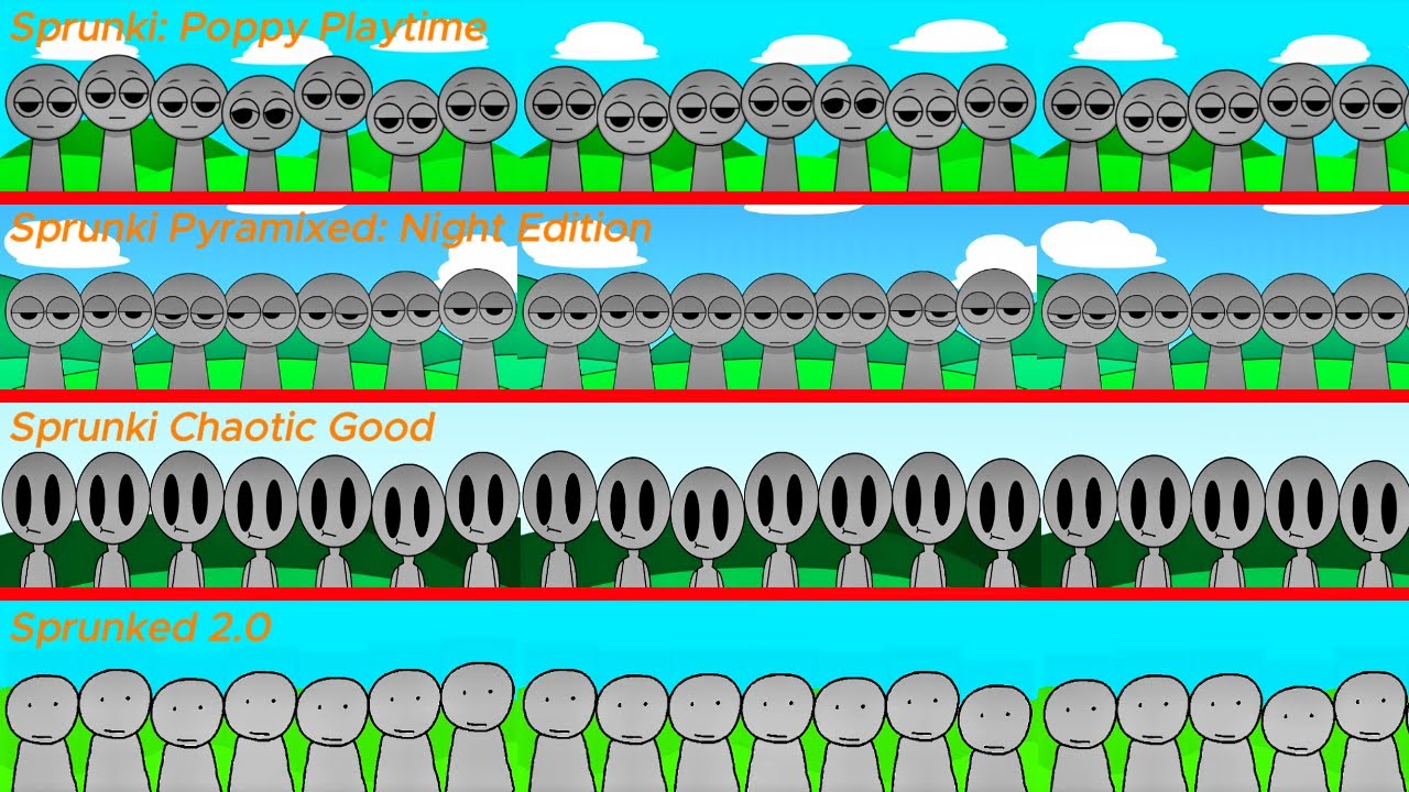 Mix all together characters in Sprunki | Sprunki: Poppy Playtime and ...