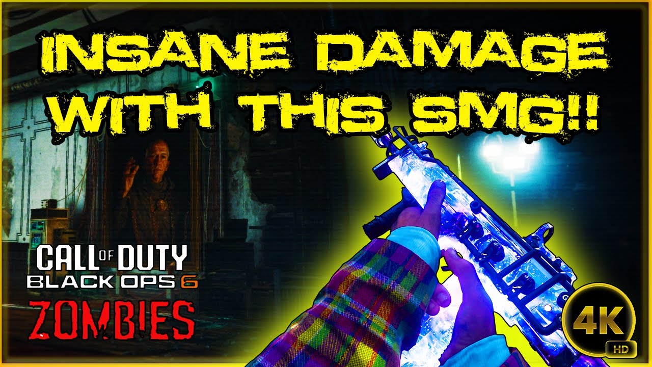 BO6 ZOMBIES INSANE DAMAGE WITH THIS SMG!!! #bo6gameplay #bo6zombies # ...