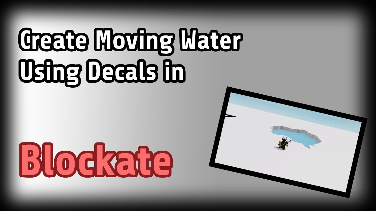 How to Create Moving Water in Blockate - YouTube