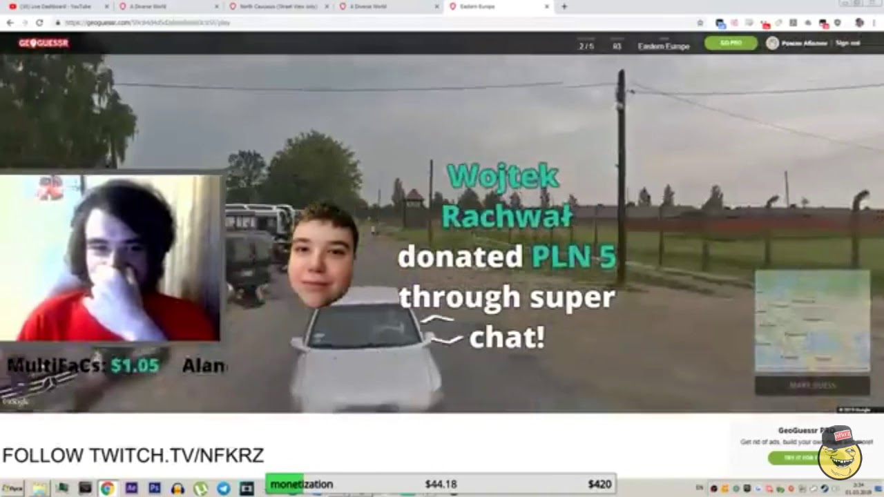 NFKRZ goes to Auschwitz in GeoGuessr. - YouTube
