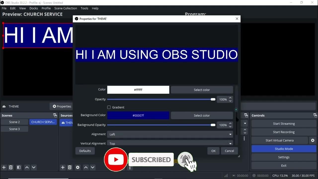 HOW TO EDIT TEXT IN OBS// MOVING TEXT// SCROLLING TEXT - YouTube