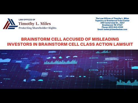 BRAINSTORM CELL ACCUSED OF MISLEADING INVESTORS IN BRAINSTORM CELL ...