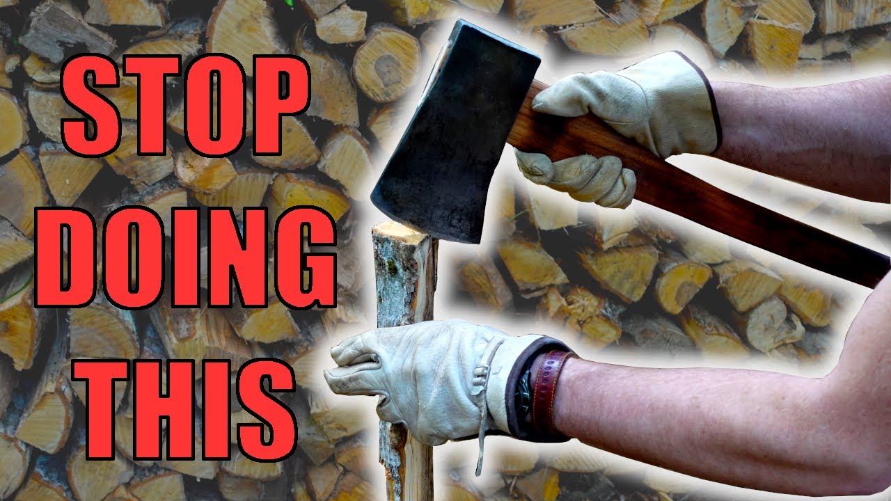 The Best Way to Split Kindling (By Far) - YouTube