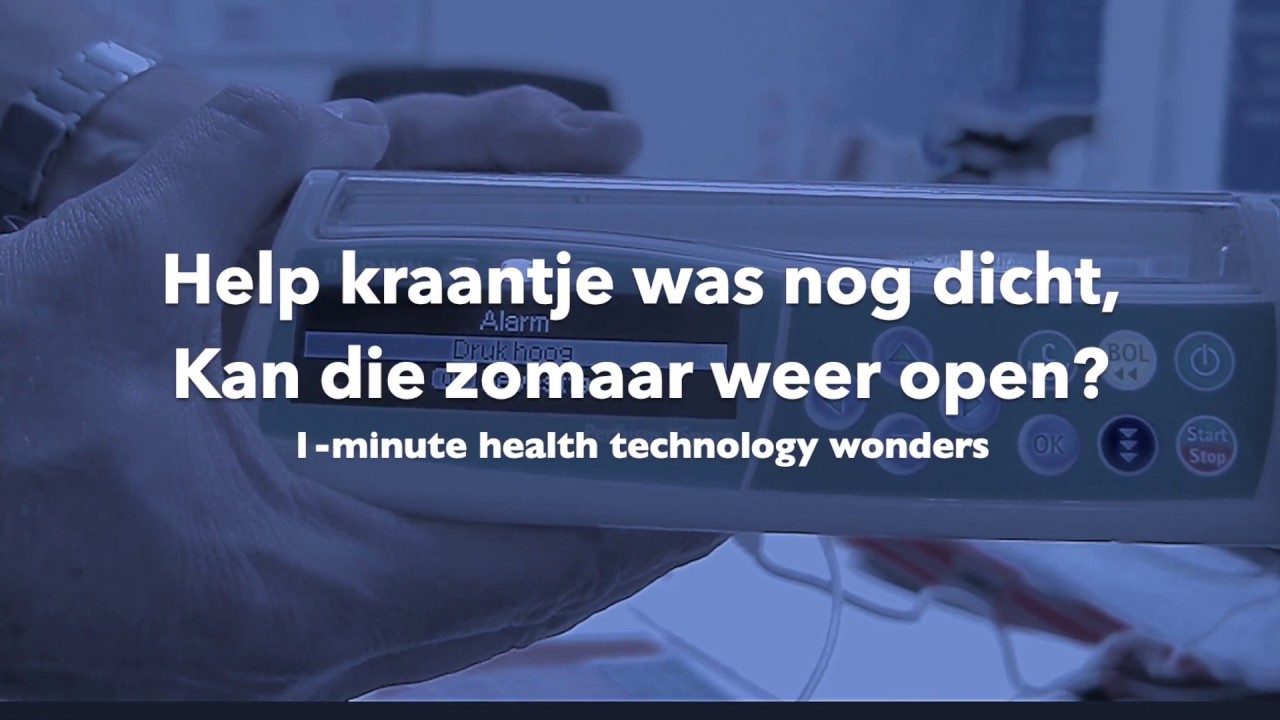 B. Braun Infuuspomp - Kraantje dicht, occlusiealarm, kraan weer open ...