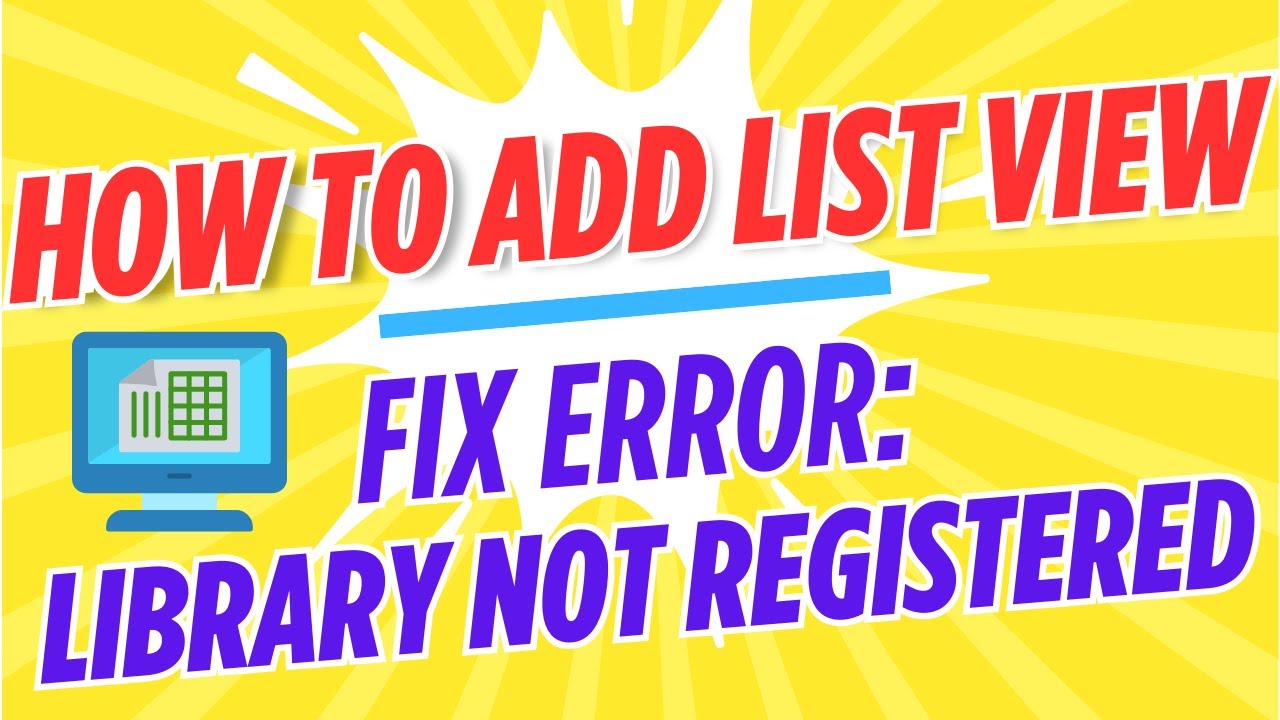Library Not Registered - خطأ المكتبة غير مسجلة - ادراج list view داخل ...