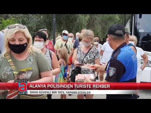 ALANYA POLİSİNDEN TURİSTE REHBER