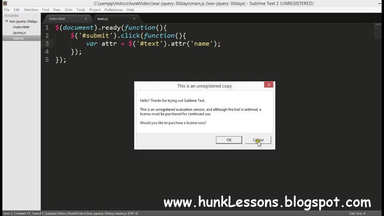jQuery part 9 - jQuery attr() function - YouTube