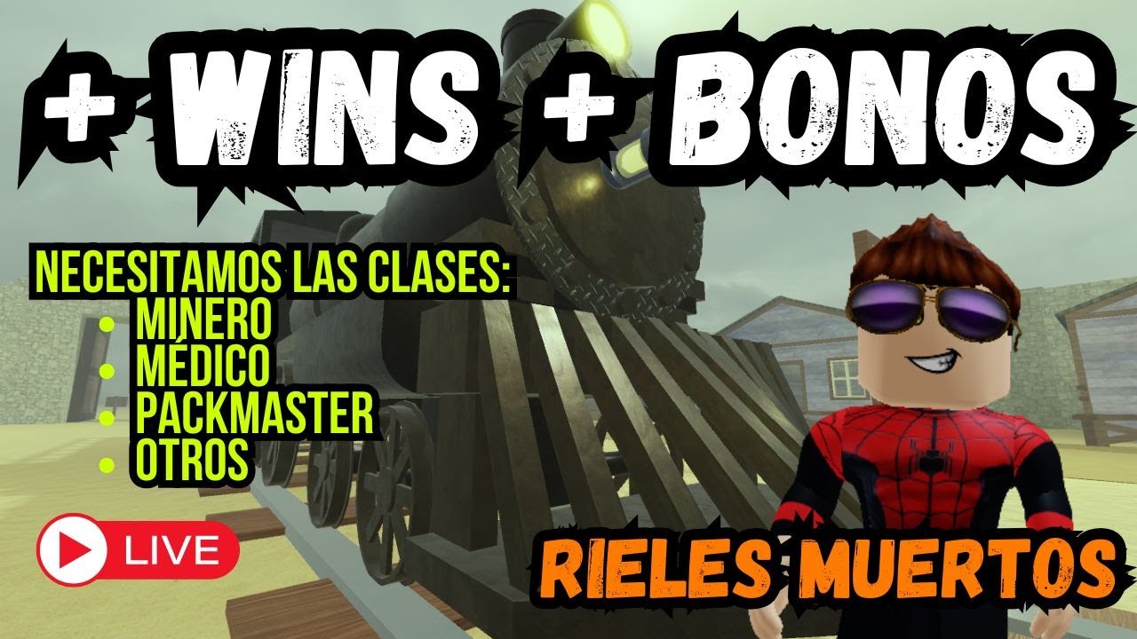 🤑50 WINS en Rieles Muertos + BONOS - Dead Rails 🔴 Roblox Live - YouTube
