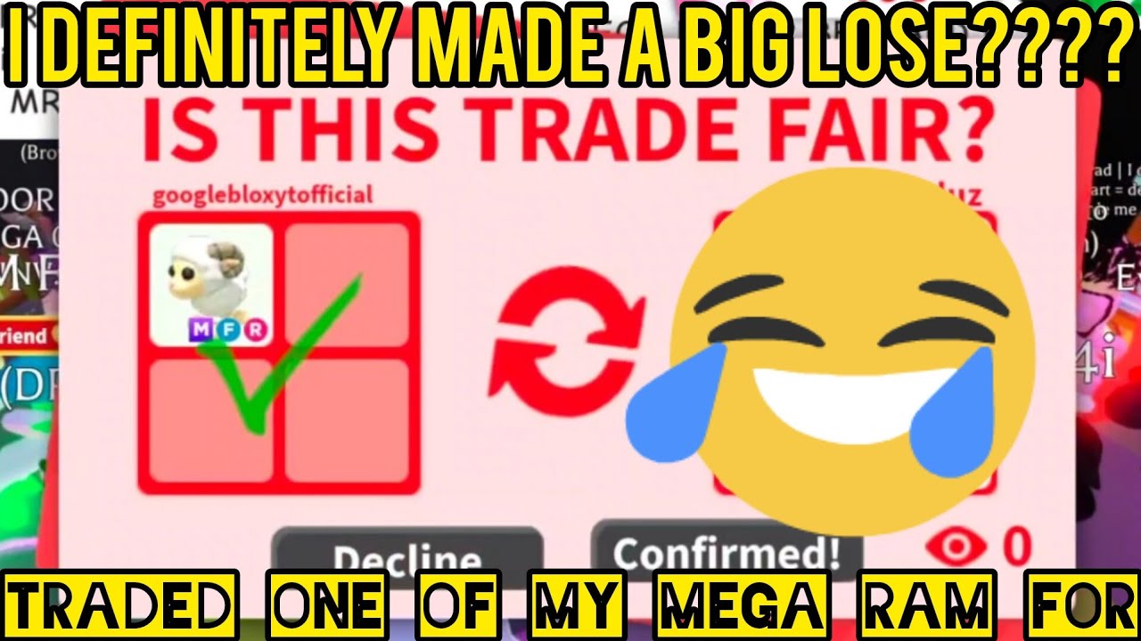 OOF 😣 I DEFINITELY MADE A BIG LOSE 😭😕🤫😔 TRADED MEGA RAM for... 😍😅 ...
