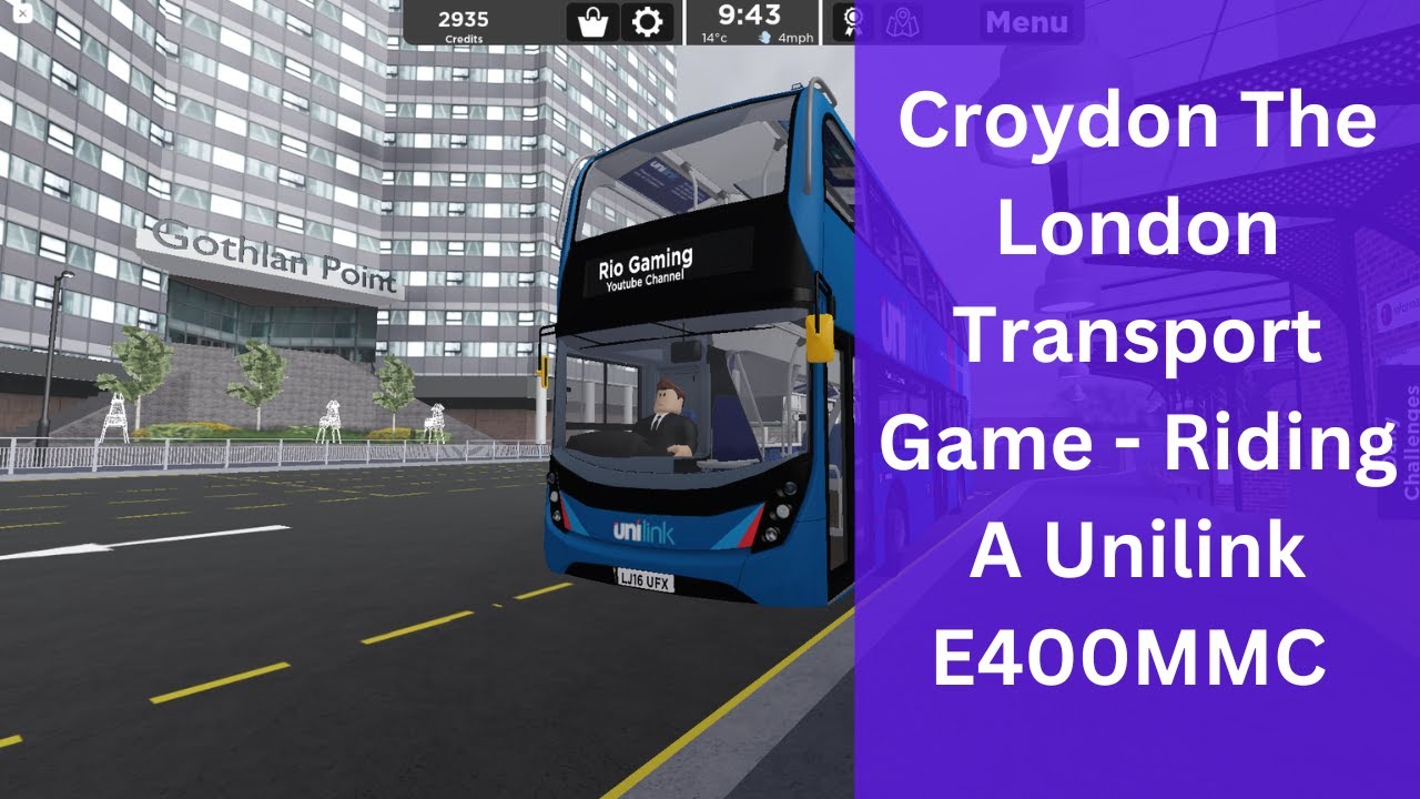 Croydon The London Transport Game - Riding A Unilink Bus E400 MMC - YouTube